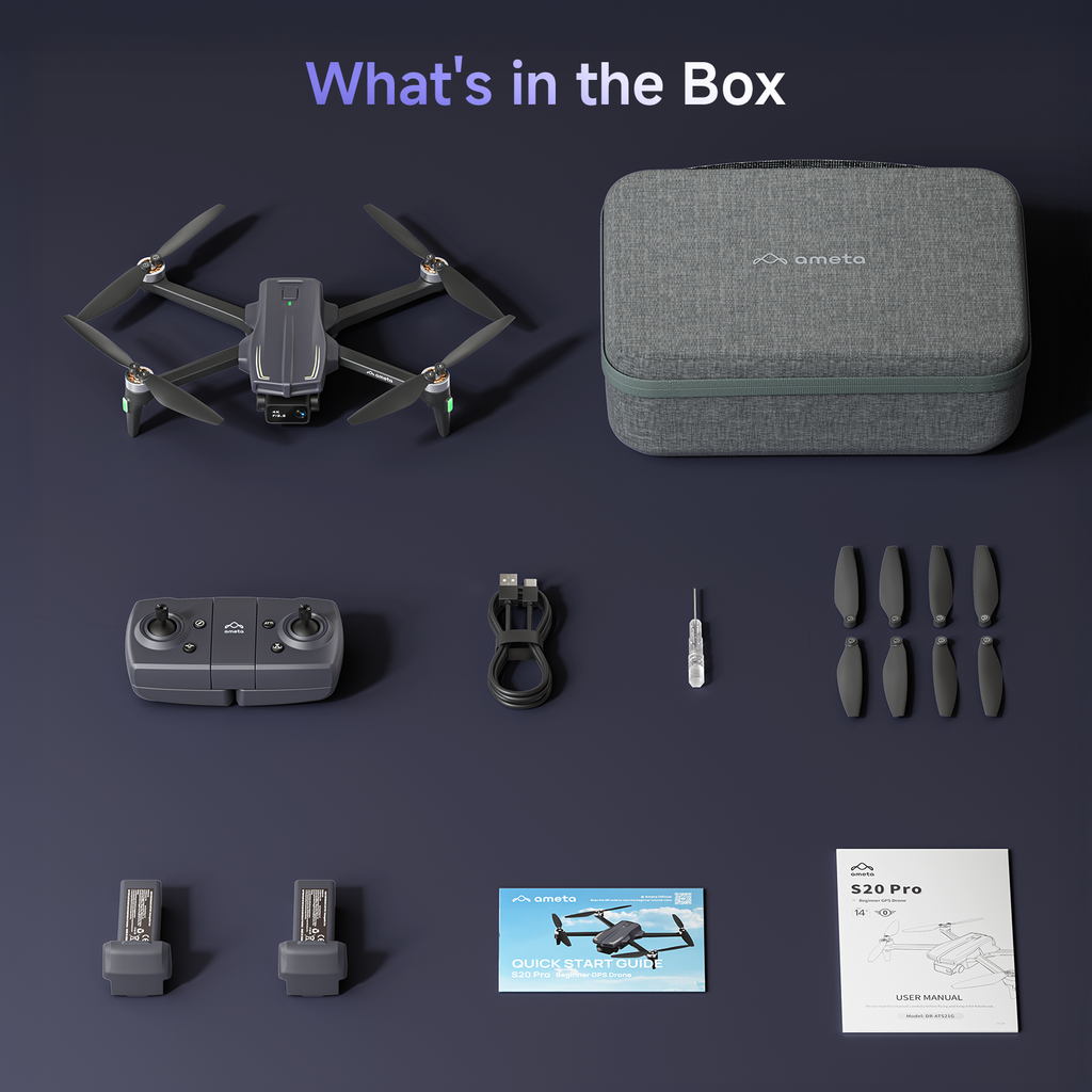 AMETA S20 PRO GPS Drone with 4K UHD Camera – Ameta Drones
